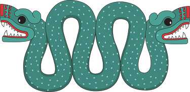 aztec double headed serpent sculpture clipart - Classroom Clip Art