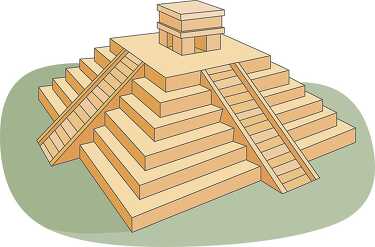aztec pyramid tenochtitlan - Classroom Clip Art
