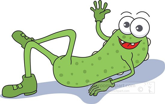 bacteria cartoon character clipart - Classroom Clip Art