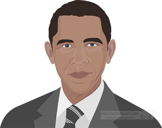 barack-obama-american-presidents-44-clipart - Classroom Clip Art
