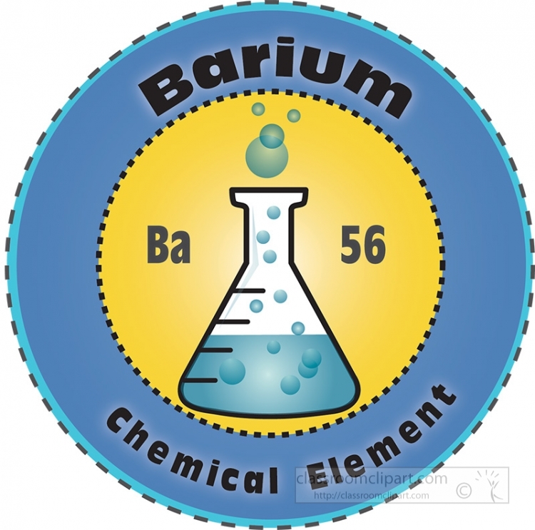Barium chemical element - Classroom Clipart
