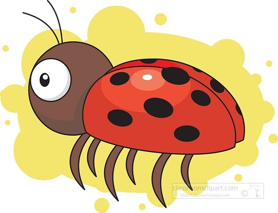 Insect Clipart-beetle lady bug 186