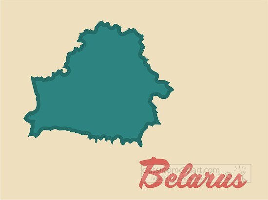 belarus country map clipart - Classroom Clip Art