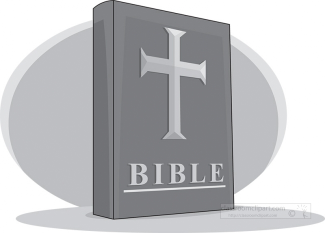 bible gray - Classroom Clip Art