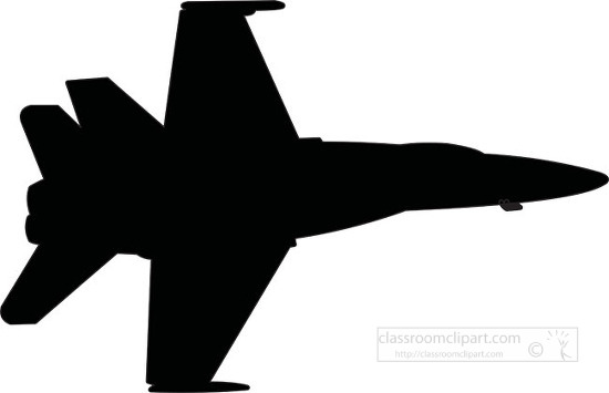blue angel FA18 hornet military jet silhouette clipart image ...