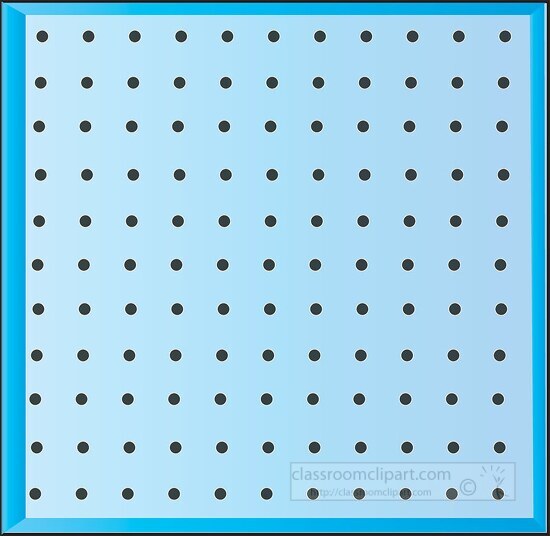 blue geoboard blank clipart - Classroom Clip Art