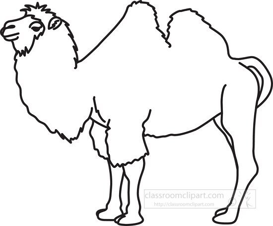 camel outline cliprt 630 - Classroom Clip Art