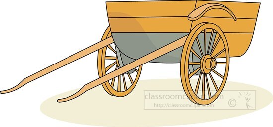 Free cart with two wheels - Classroom Clipart