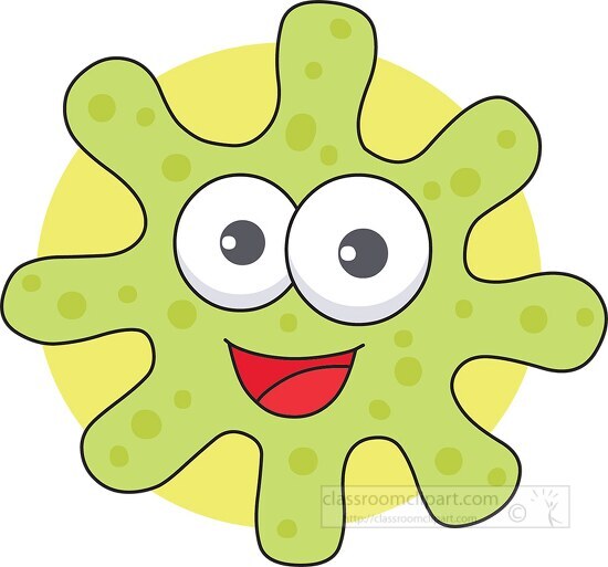 cartoon virus clipart - Classroom Clip Art