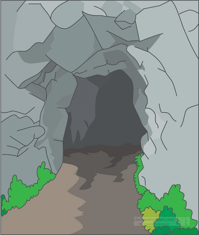 cave scene - Classroom Clip Art