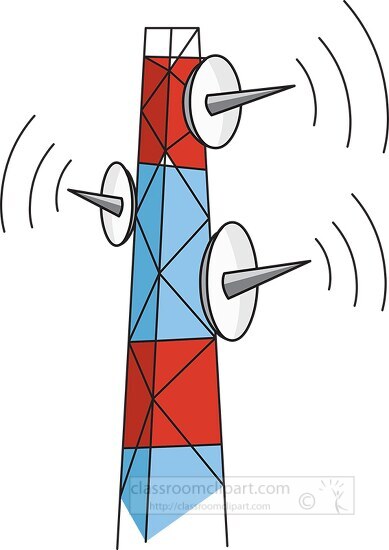 cell tower - Classroom Clip Art