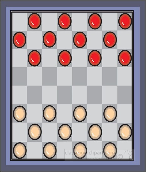 checkers game board clipart - Classroom Clip Art