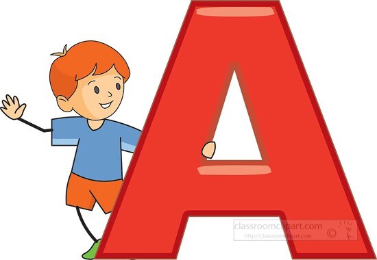 Free children alphabet letter a clipart - Classroom Clipart