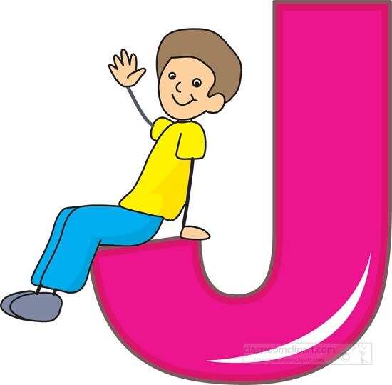 Free children alphabet letter J - Classroom Clipart