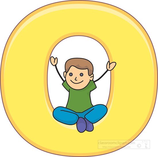 Free children alphabet letter o clipart - Classroom Clipart