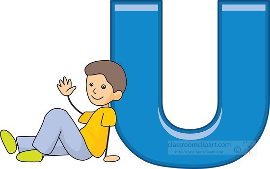 Free children alphabet letter U Clipart - Classroom Clipart
