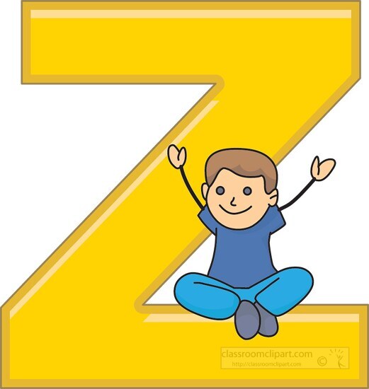 Free children alphabet letter z - Classroom Clipart