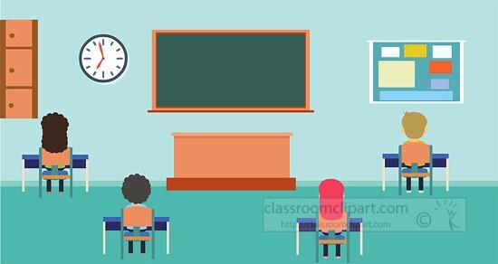 classroom with students sitting in chairs social distancing - Classroom ...