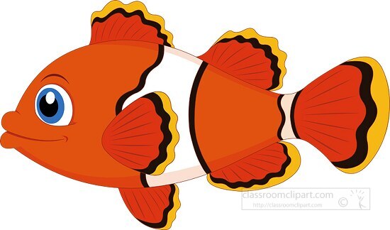 clown fish marine life sea animal clipart - Classroom Clip Art
