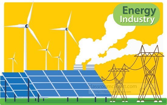 colorful clip art showing old and new forms of electricity - Classroom ...