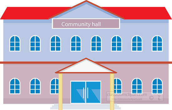 community hall building clipart 039 - Classroom Clip Art