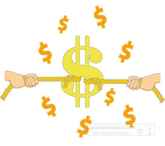 competing for consumers money clipart - Classroom Clipart