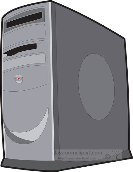 computer tower clipart - Classroom Clip Art