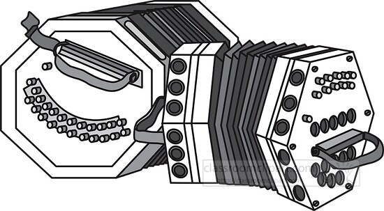 Concertinas black outline Clipart - Classroom Clipart