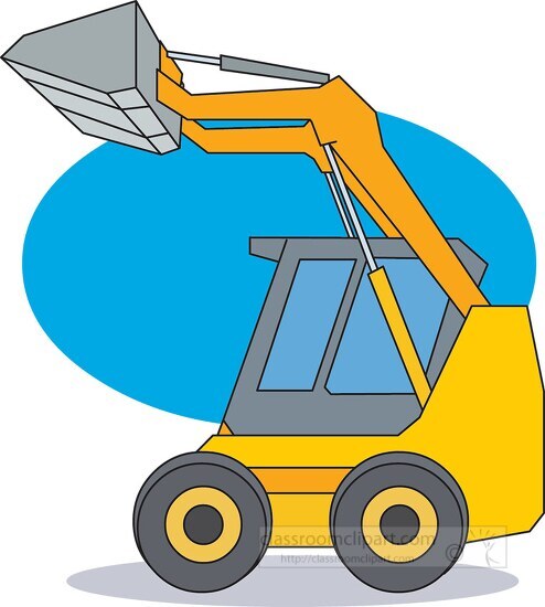 construction equipment excavator 06 - Classroom Clip Art