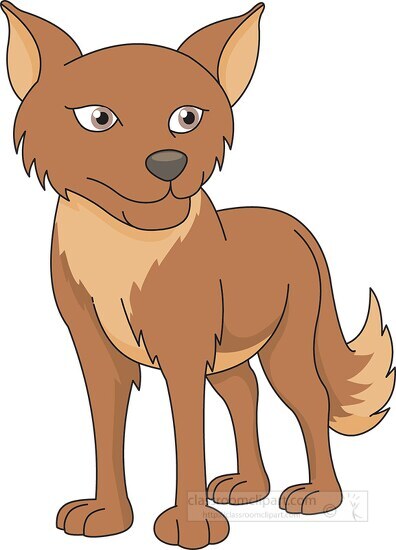 coyote cartoon style vector clipart - Classroom Clip Art