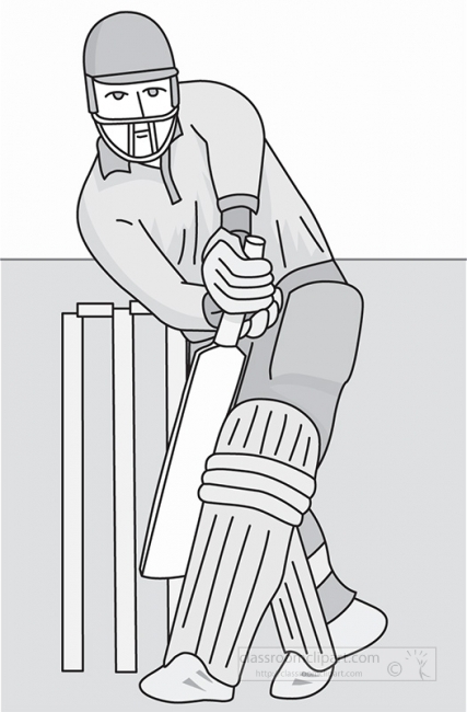 Free cricket wicket 07 gray - Classroom Clipart