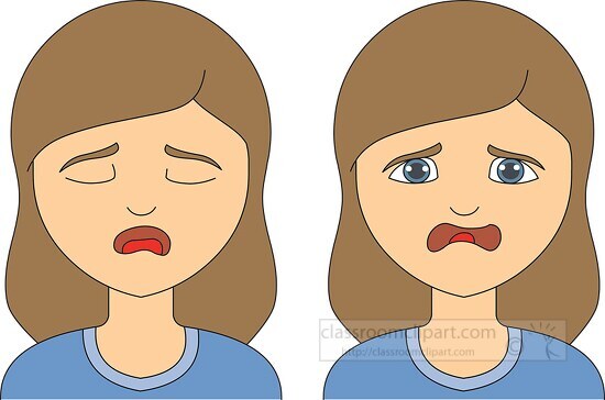 cry emotional expression 914 - Classroom Clip Art