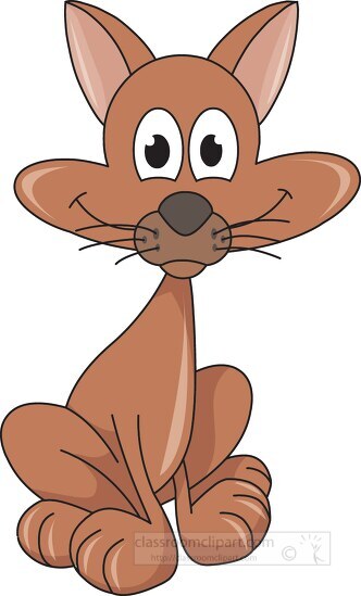 Free cute fox cartoon style clipart - Classroom Clipart