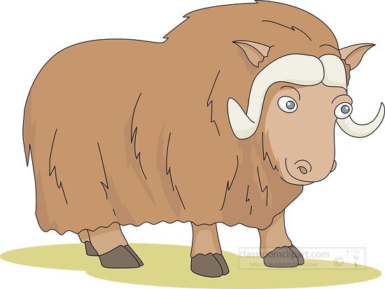 cute musk ox clipart - Classroom Clip Art