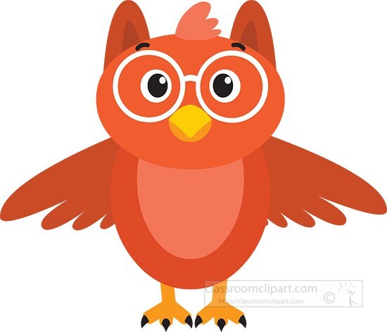 cute owl cartoon character clipart - Classroom Clip Art