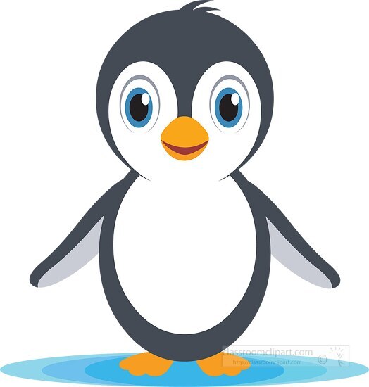 cute penguin bird clipart - Classroom Clip Art