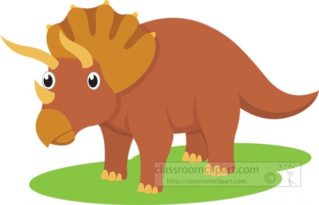 cute triceratops dinosaur clipart - Classroom Clip Art