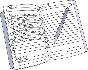 Book Clipart-day planner clipart
