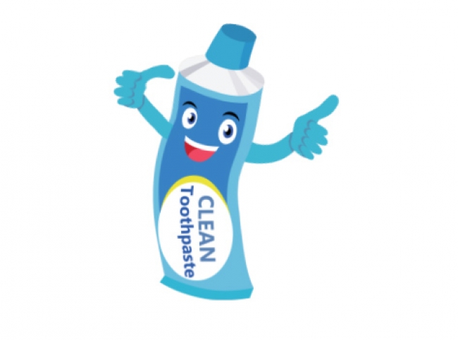 dental health toothpaste character animated clipart 1 - Classroom Clip Art