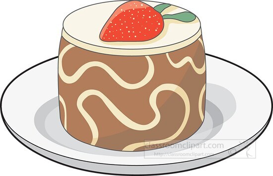 dessert chocolate mousse cake - Classroom Clip Art