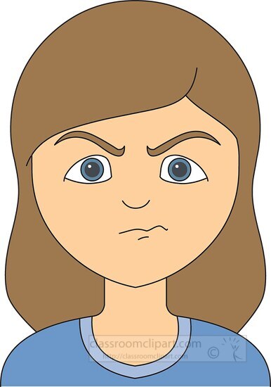 disagree emotional expression 914 - Classroom Clip Art
