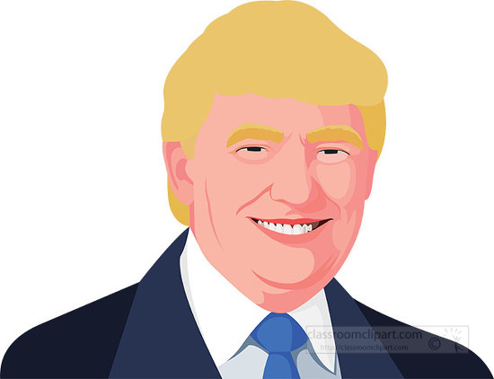 American Presidents Clipart-donald trump america president 45 clipart