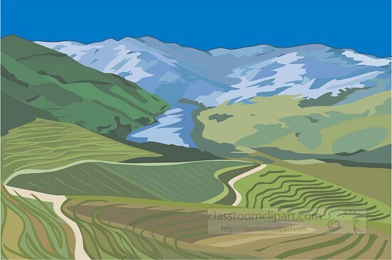 douro valley portugal - Classroom Clip Art