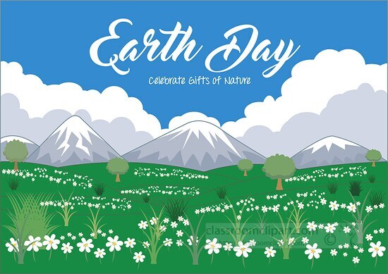 earth day celebrate gifts of nature clipart - Classroom Clip Art