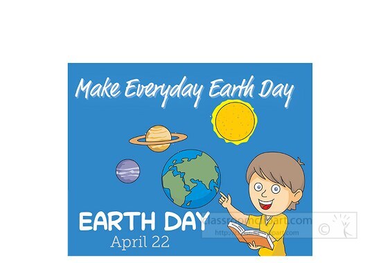 earth day every day student cipart - Classroom Clipart