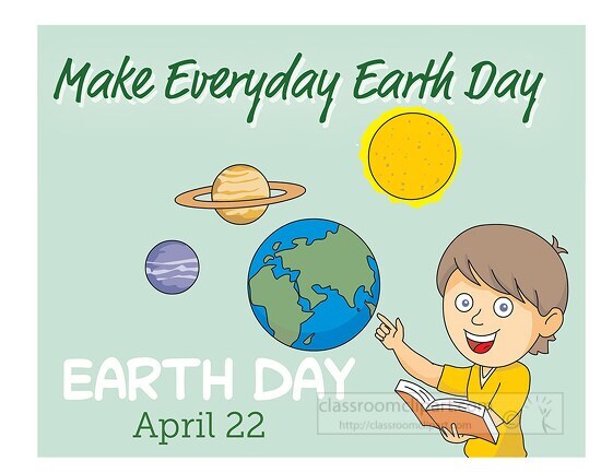 earth day every day student cipart - Classroom Clipart