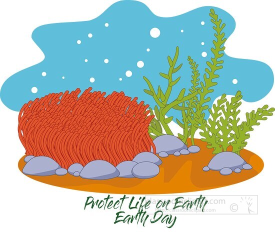earth day life in the ocean coral reef clipart 20118 - Classroom Clip Art