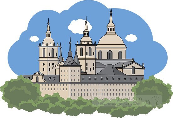 el_escorial_historical_monument_spain.eps - Classroom Clip Art