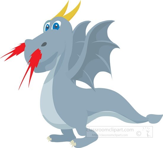 fantasy_dragon_fire_clipart 2017.eps - Classroom Clip Art