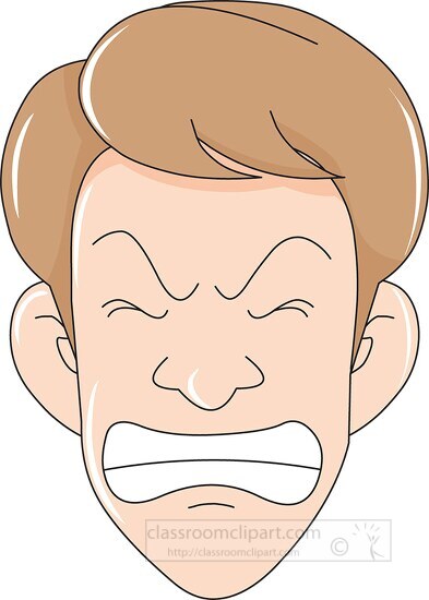frustrated_expression_226_3.eps - Classroom Clip Art